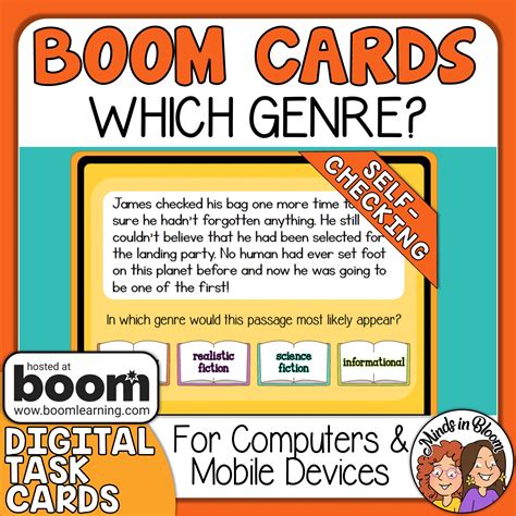 Which Genre Boom Cards Digital Distance Learning Task Cards