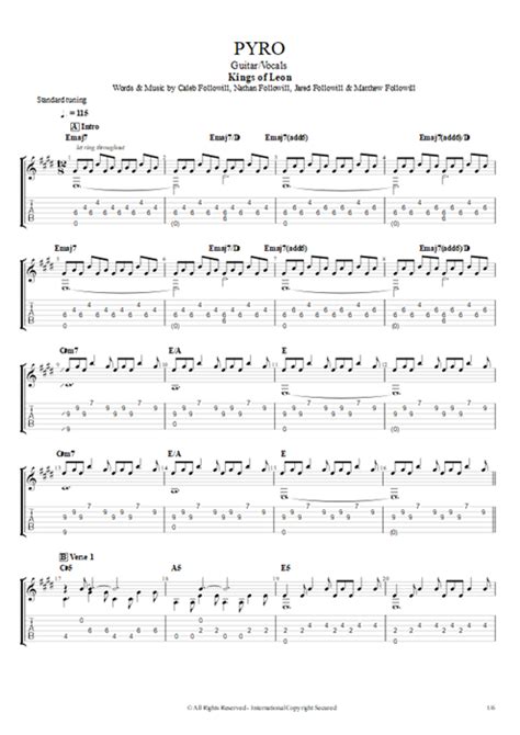 Kings Of Leon Guitar Chords The Lion And The Lamb Chords Pdf Bethel