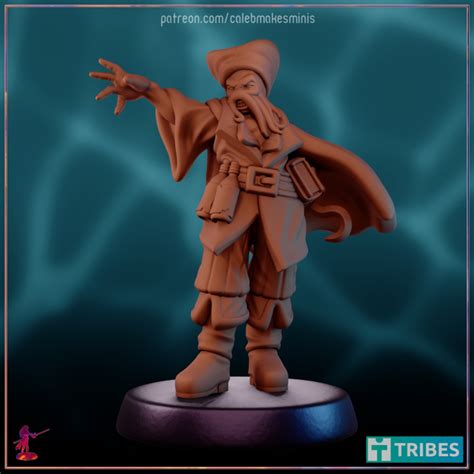 3d Printable The Fathomless Warlock Pre Supported Buccaneers Series