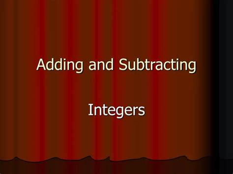 PPT Adding And Subtracting PowerPoint Presentation Free Download ID