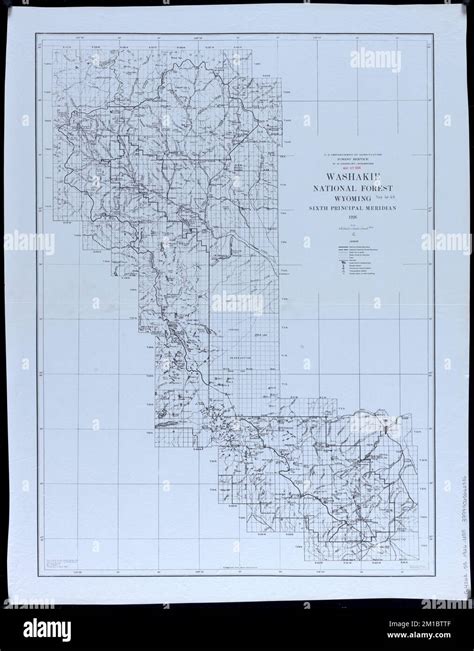 Washakie National Forest Wyoming Shoshone National Forest Wyo Maps