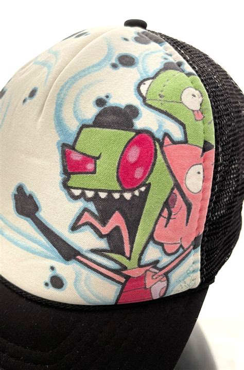 Invader Zim Gir Vintage Hat Trucker Snapback Nissin C Gem