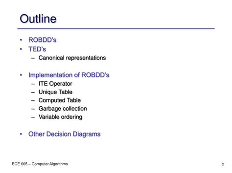 PPT ECE 665 Spring 2004 Computer Algorithms PowerPoint Presentation