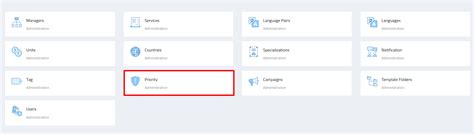 Priorities Configuration