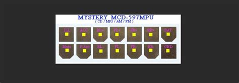 Распиновка разъема магнитол Mystery