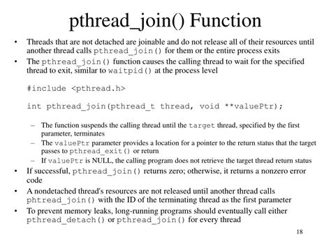Ppt Chapter 12 Posix Threads Powerpoint Presentation Free Download Id251930