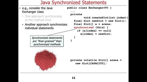 Java Monitor Object Synchronized Statements Youtube