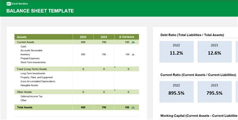 Balance Sheet Excel Template Excel Wonders Amazing Excel Templates