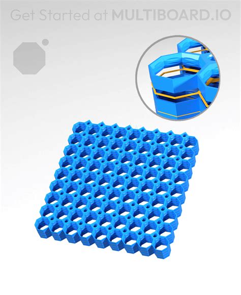 9x9 Multiboard Side Tile X4 Multi Material Stack 3d Model By Keep Making On Thangs