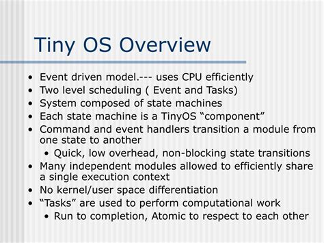 Ppt Tinyos Overview Powerpoint Presentation Free Download Id7044710
