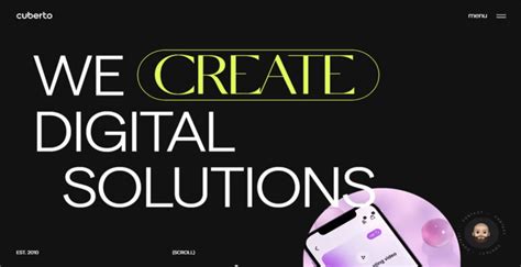 cuberto agency css nectar web design awards css gallery