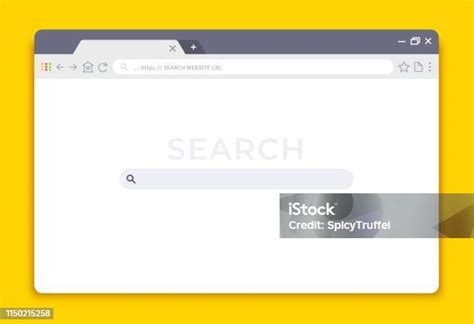 브라우저 인터페이스 웹 사이트 창 이랑 인터넷 화면 프레임 브라우저 탭 벡터 빈 웹 창 디자인 서식 파일 웹페이지에 대한 스톡 벡터 아트 및 기타 이미지 Istock