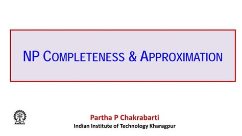 Fadml 09 Ppc Np Completeness 1pdf