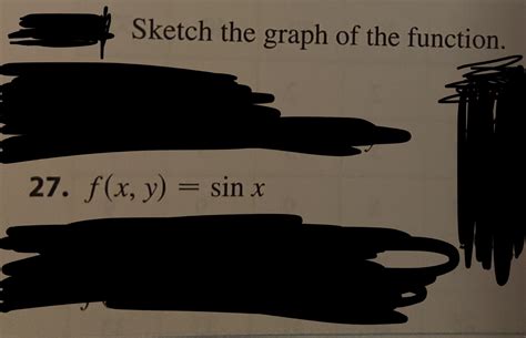 Solved Sketch The Graph Of The Function F X Y Sinx Chegg