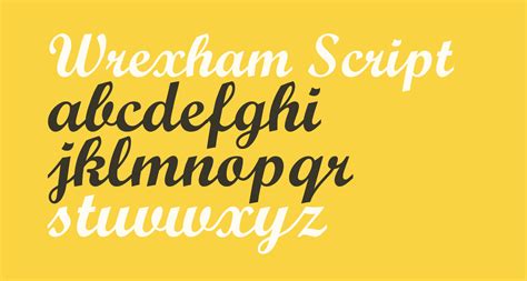 Wrexham Script Free Font What Font Is