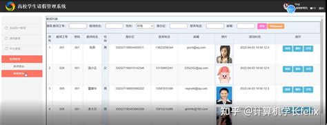 基于ssm的 高校学生请假管理系统”的设计与实现（源码数据库文档 知乎