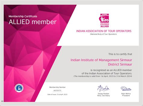 Membership Iim Sirmaur Himachal Pradesh India