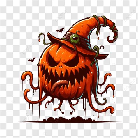 투명한 배경에 마녀 모자를 쓴 3d 으스스한 웃는 호박 투명한 배경 3d 모자에 마녀 모자를 쓴 3d 으스스한 웃는 호박 호박 할로윈 Png 일러스트 및 이미지 에