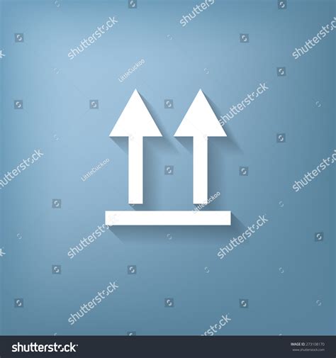 Fragile Symbol Arrow Logistic Icon เวกเตอร์สต็อก ปลอดค่าลิขสิทธิ์