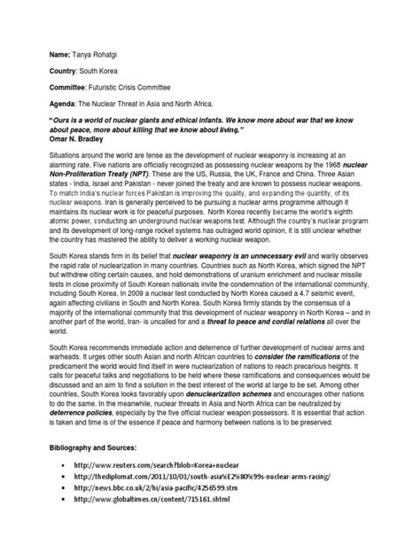 Position Paper Mun Pdf