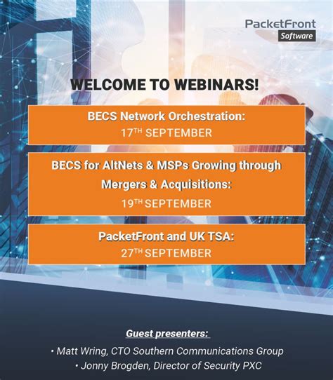 Packetfront Software On Linkedin Connectedbritain Webinar Telecom Cybersecurity Tsa