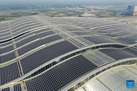 中国 新華社 日本語 on Twitter 中国北部河北省の雄安新区にある雄安駅を空から眺めよう駅の屋根には太陽光発電システムが設置さ