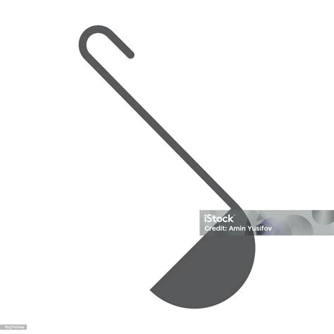 부엌 국자 모양 아이콘 부엌 요리 요리 도구 기호 벡터 그래픽 흰색 배경 Eps 10 솔리드 패턴 Diy에 대한 스톡 벡터 아트 및 기타 이미지 Istock