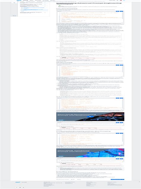 Implementing Advanced Prompt Engineering Techniques Pdf Deep Learning Machine Learning