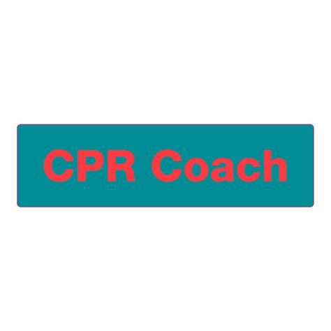 Emergency Label Cpr Coach Medi Print Australia
