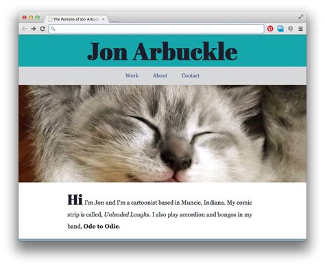 Introduction To Css Add Fundamental Styles To A Portfolio Website