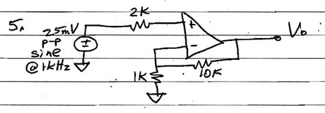 Solved Solve For The Output Voltage V0