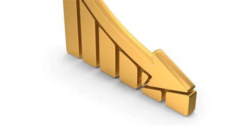 Money Graph Decrease Icon Gold 3d Envato Elements