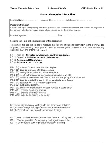 hci assignment pdf human computer interaction user interface