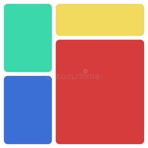 Bento Box Or Bento Grid Ux Ui Layout Template Stock Vector