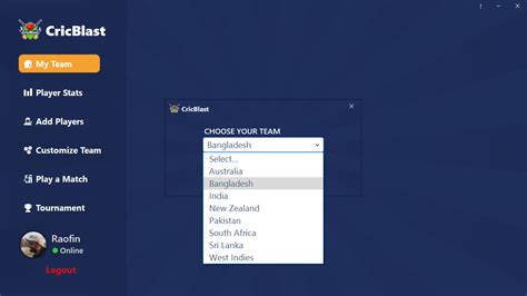 Github Raofin Cricblast C Cricket Game Project With A Stunning Ui And A Nice Game Algorithm