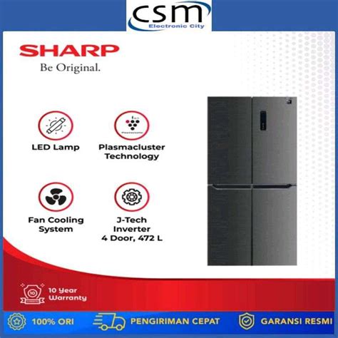 Jual Kulkas 4 Pintu Merk Sharp Original Murah And Diskon Juni 2024 Blibli