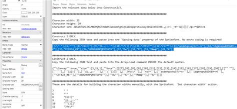 Spritefont Spacing Data Issue R125 · Issue 2337 · Scirraconstruct