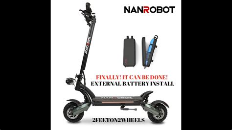 External Battery Pack On A Nanrobot Installation Video 52v 23ah 52v 26ah How To Install It All