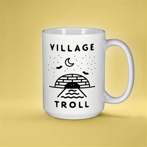 Funny Mug Village Troll Mug Halloween Mug Funny Sarcastic Etsy