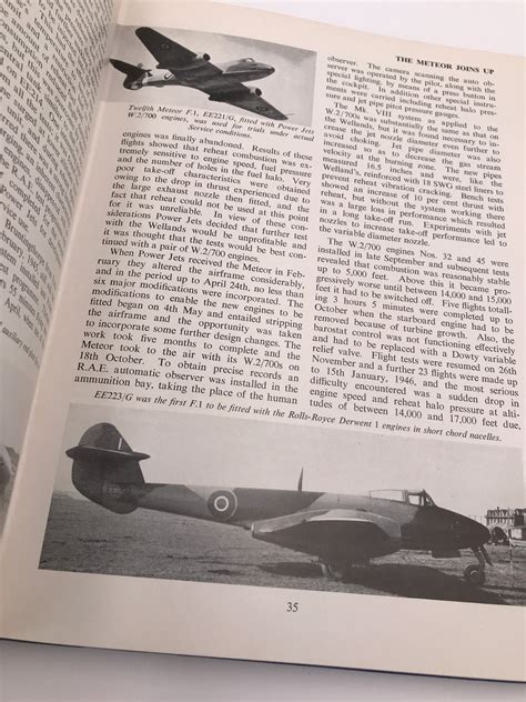 The Gloster Meteor Macdonald Aircraft Monographs Aviationbrussels