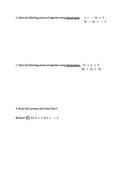 Linear Equations Test By Alicia Nichols TPT