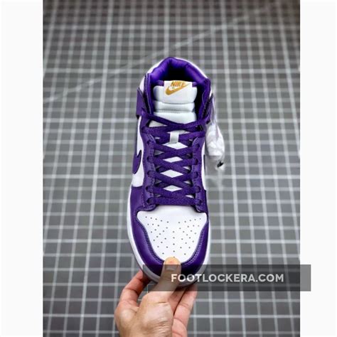 Purple High Top Dunks Nike Dunk High Whtie Varsity Purple Dc5382 100