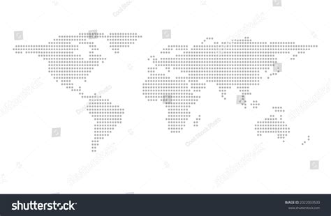 World Map Vector Doted Design Isolated Stock Vector Royalty Free 2022003500 Shutterstock