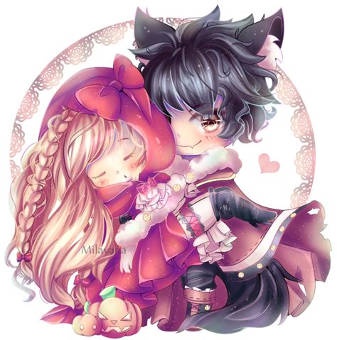 Anime Red Riding Hood And Wolf Love