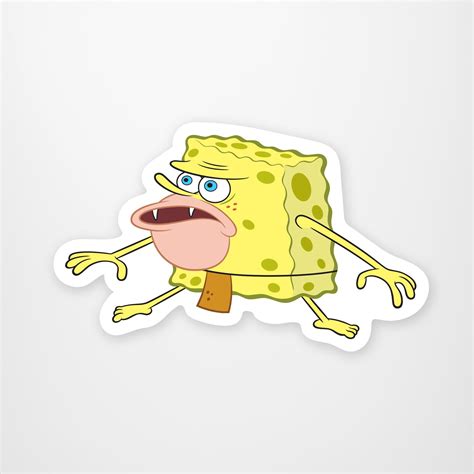 Primitive Spongebob Vinyl Sticker