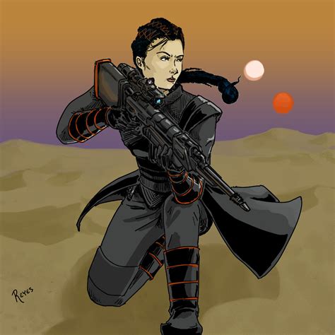 Art Box — Huzzah The Mandalorians Fennec Shand