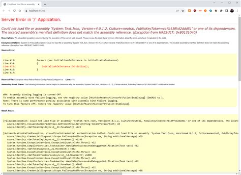 Stackoverflow When Starting Bus With Net Framework 48 Web Application