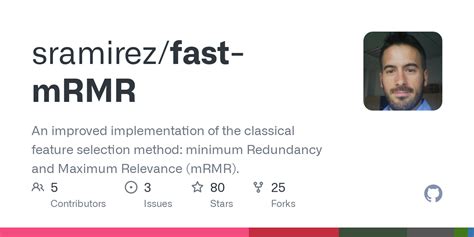 Github Sramirezfast Mrmr An Improved Implementation Of The