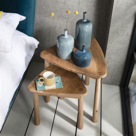 Wooden Side Table Nest At Guillermo Odea Blog