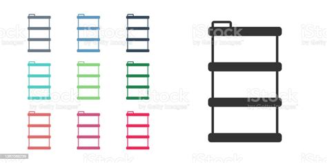 흰색 배경에 격리 된 검은 배럴 오일 아이콘 다채로운 아이콘을 설정합니다 벡터 가솔린에 대한 스톡 벡터 아트 및 기타 이미지 가솔린 강철 개념 Istock
